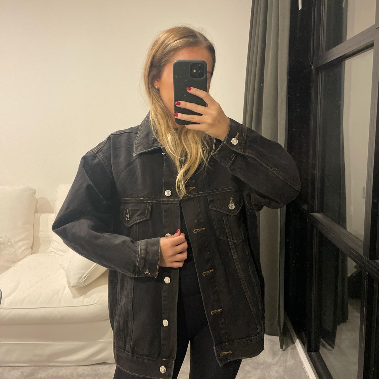 Pull and Bear oversized Denim jacket size medium.... - Depop