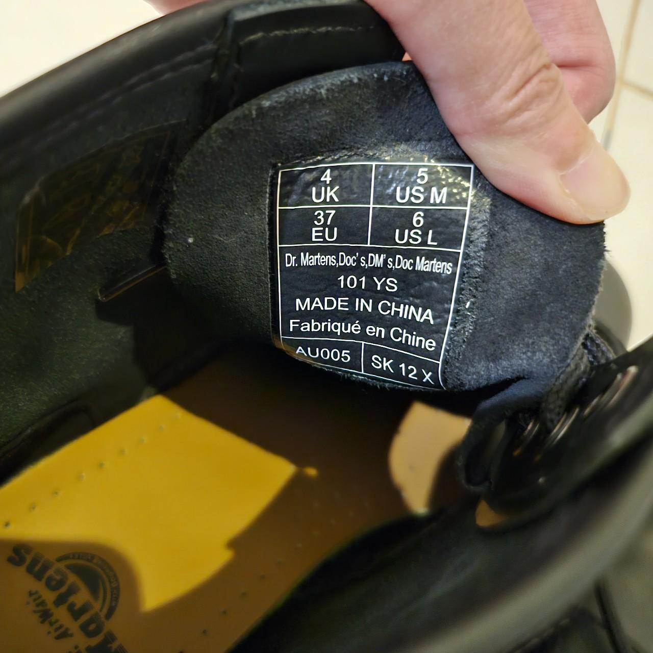 Black Doc Martens, size EU37, UK4, US6 womens. In... - Depop