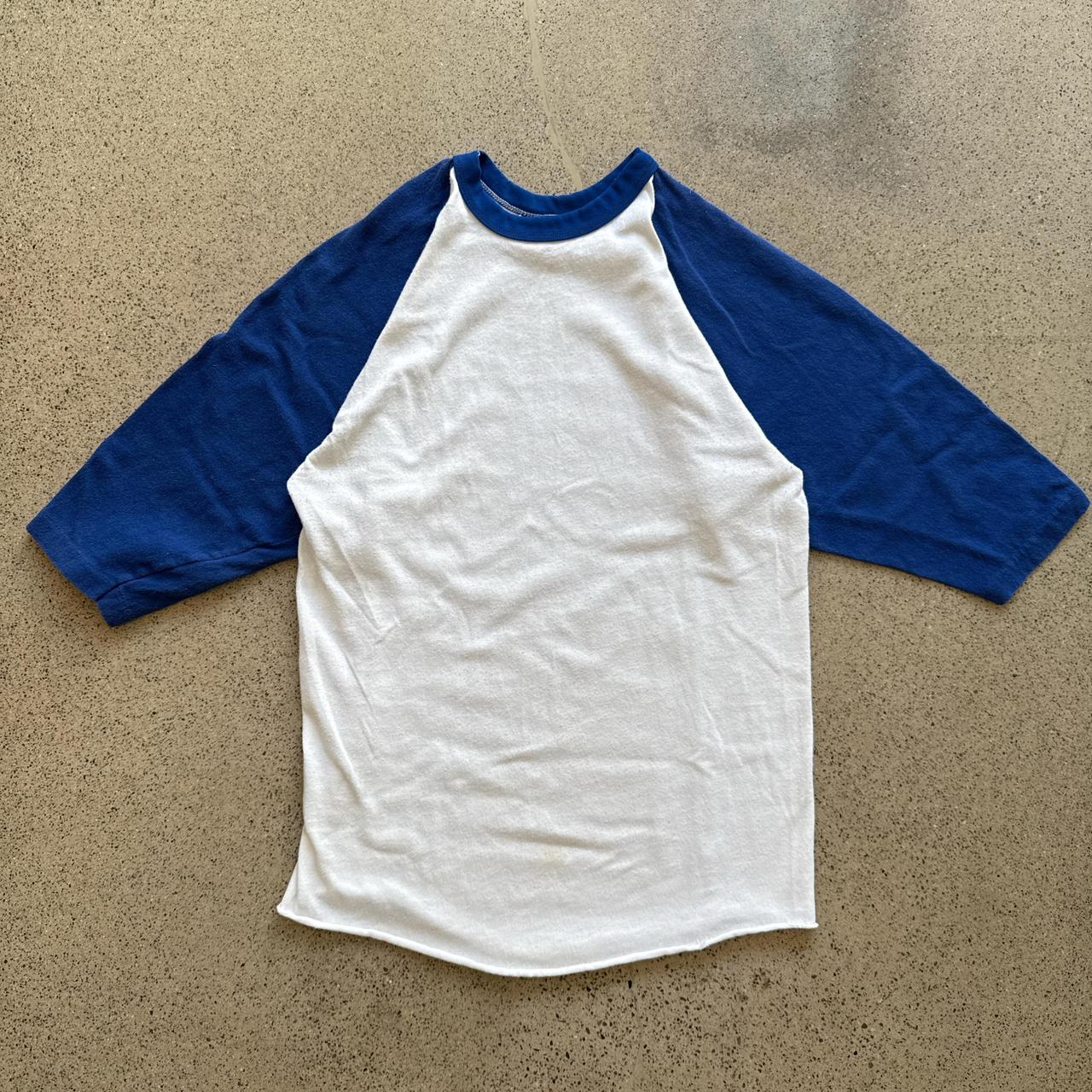 Vintage Russel 1970s Raglan Baseball Tee Lite... | Depop