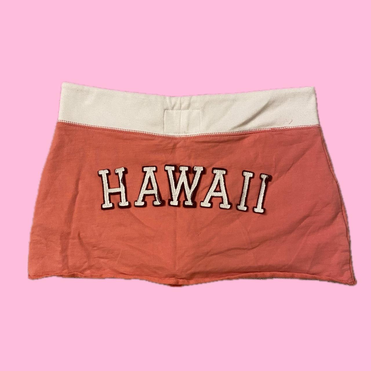 hot pink micro mini skirt with hawaii on the butt- ... - Depop