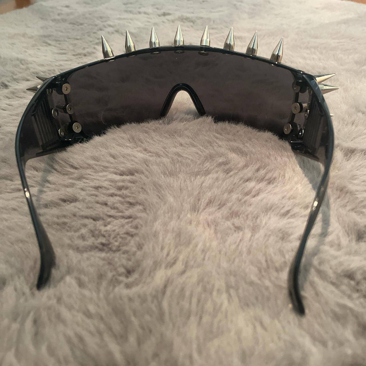 Punk spiked shades Black shades #emo # y2k - Depop