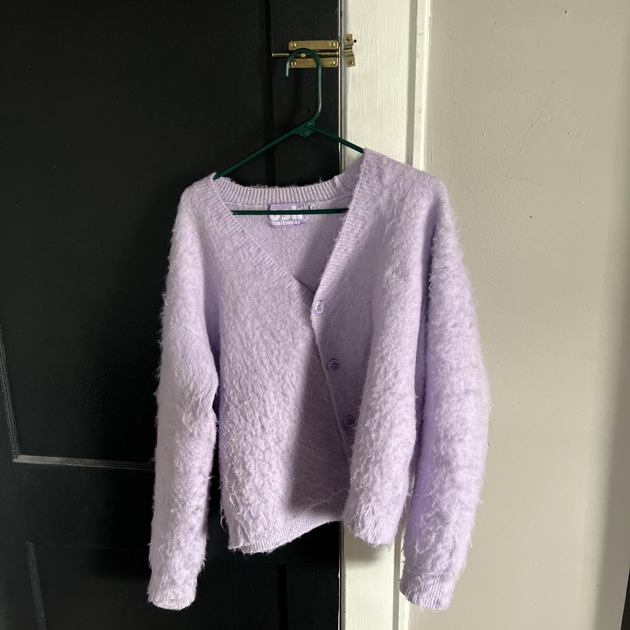 Osh fc lavender mohair cardigan Message before... | Depop
