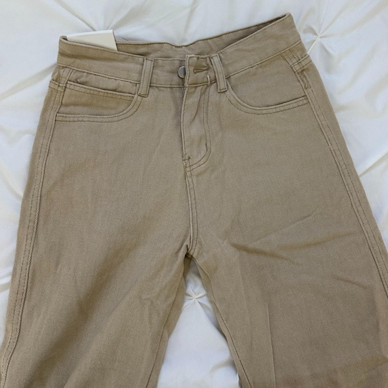 yesstyle khaki jeans - Depop