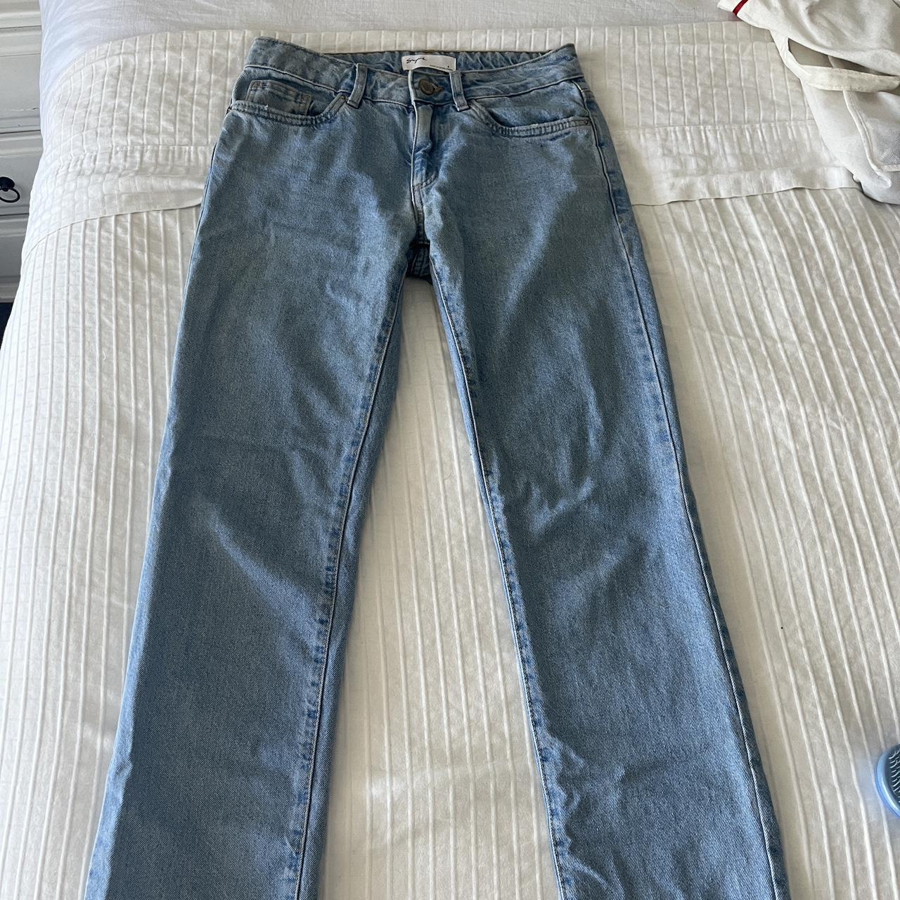 Supre low rise straight jeans Great condition super... - Depop