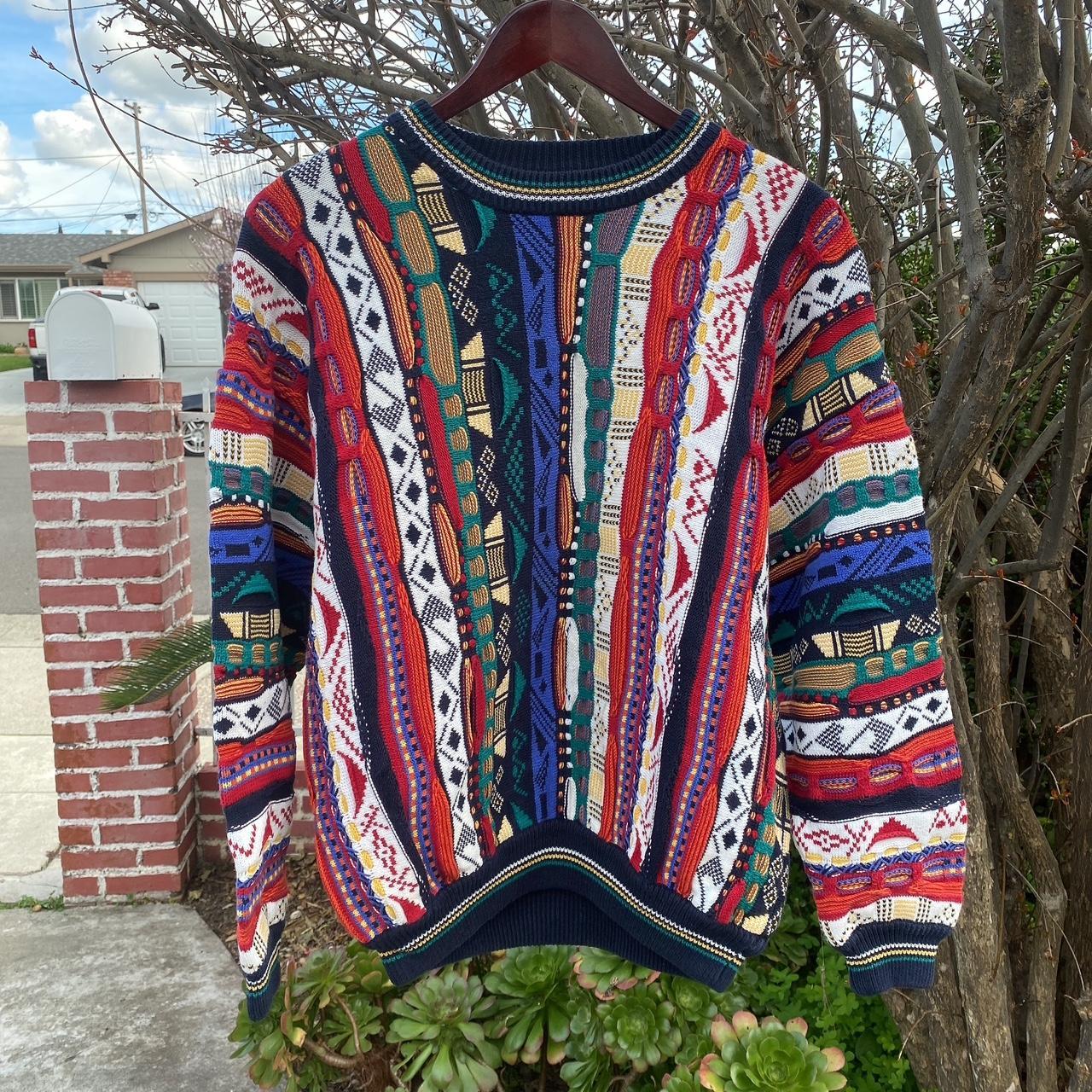 Vintage coogi style sweater Cotton Traders brand... - Depop