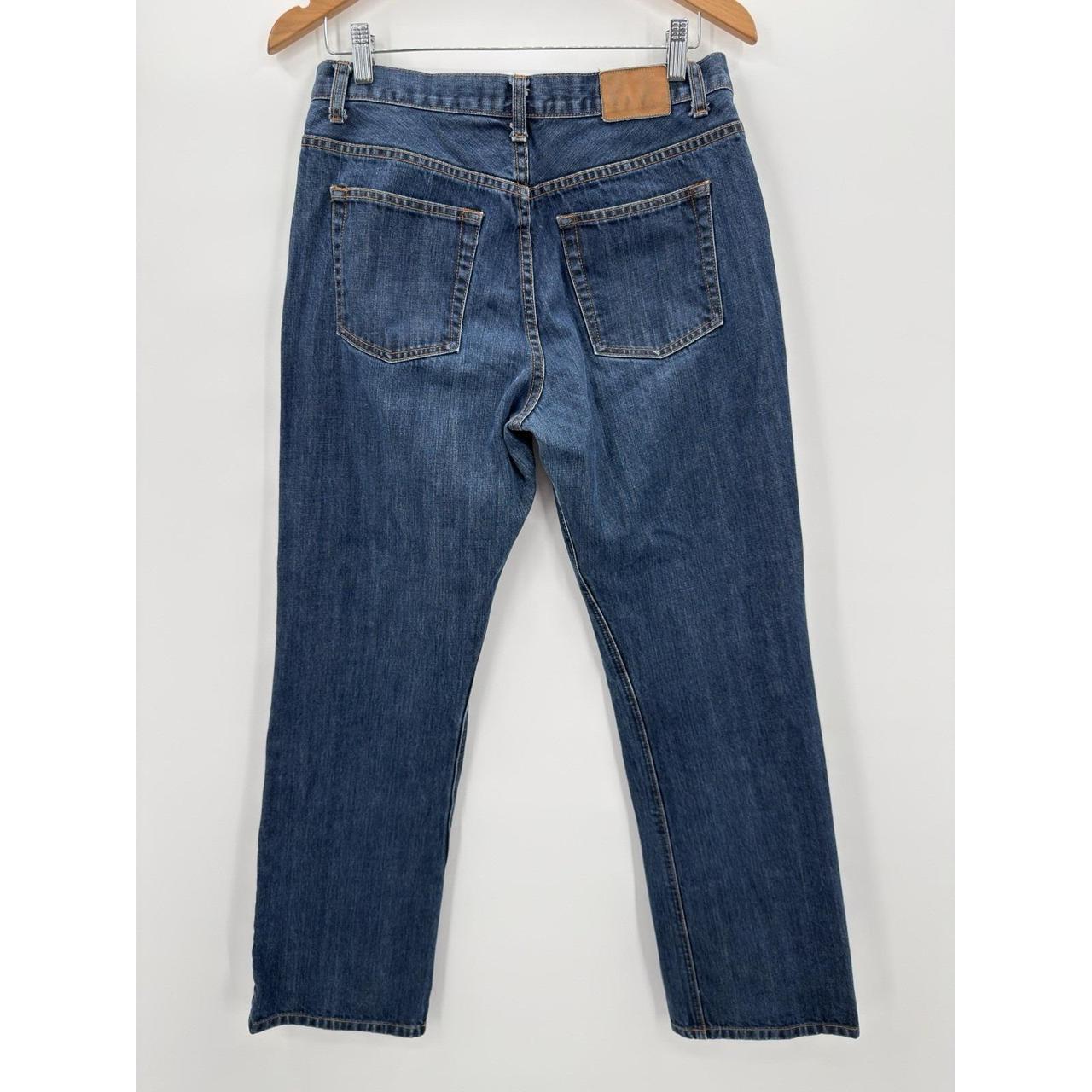 J. CREW Jeans Women's 10/32 Blue Button Fly High... | Depop