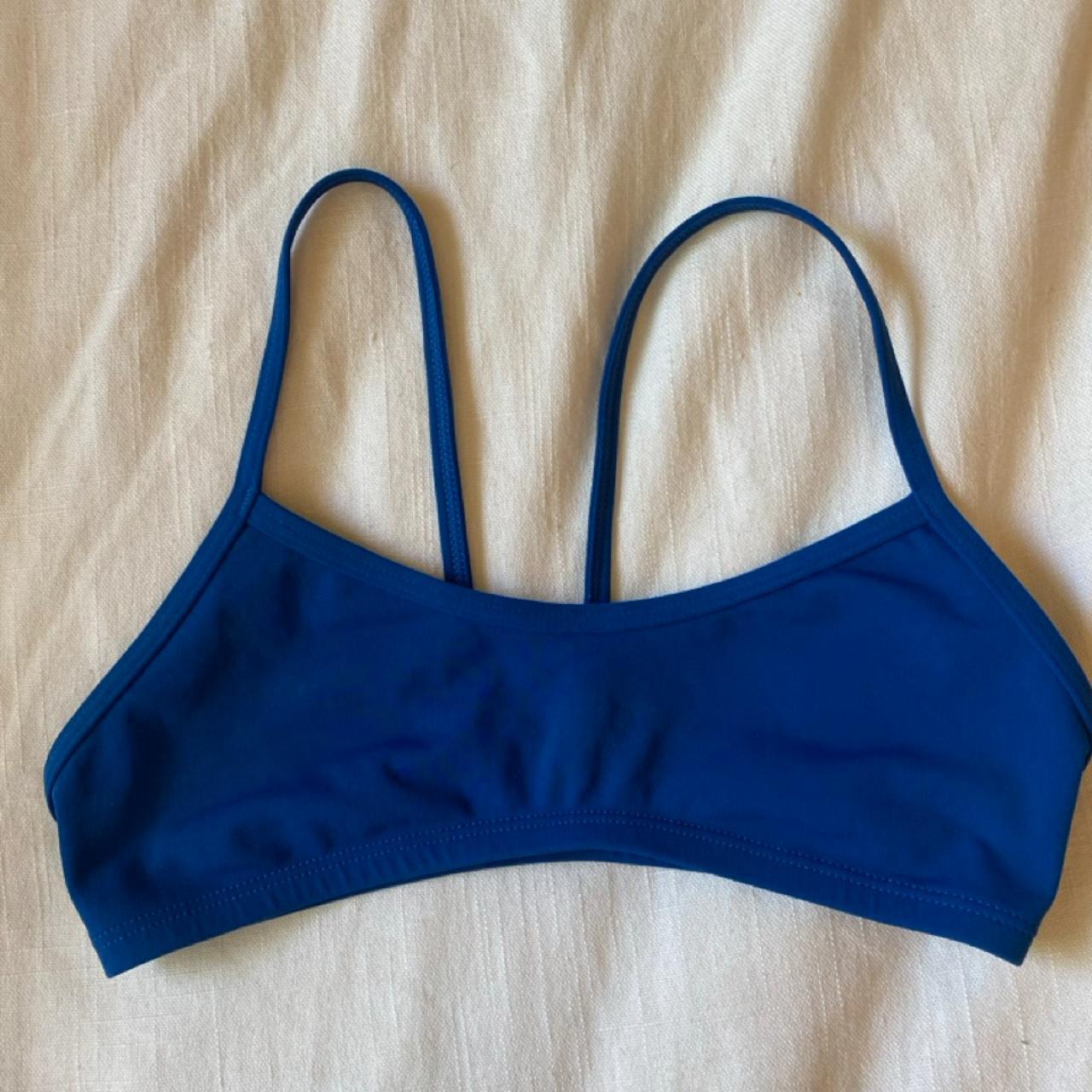 Jolyn Swim Top Navy Blue. - Depop