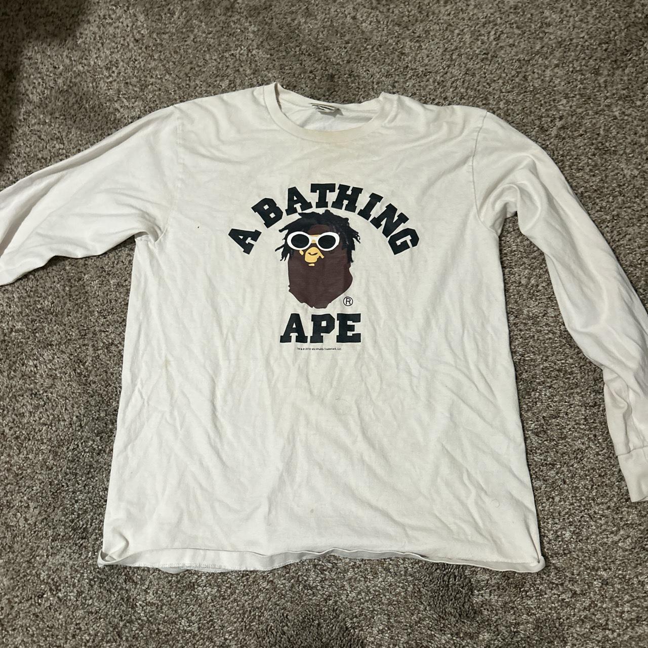 wiz khalifa x bathing ape collab 2019 size L pls... - Depop