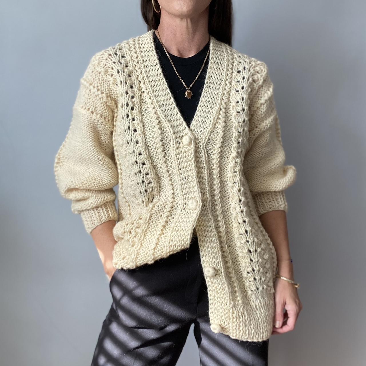 Women's Cream Cardigan | Depop