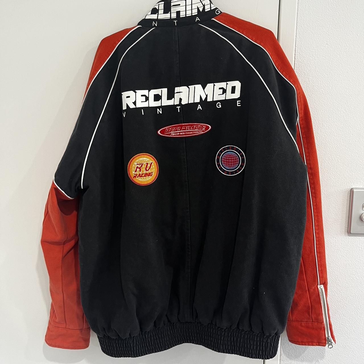 Reclaimed vintage motor jacket Size - men’s L... - Depop