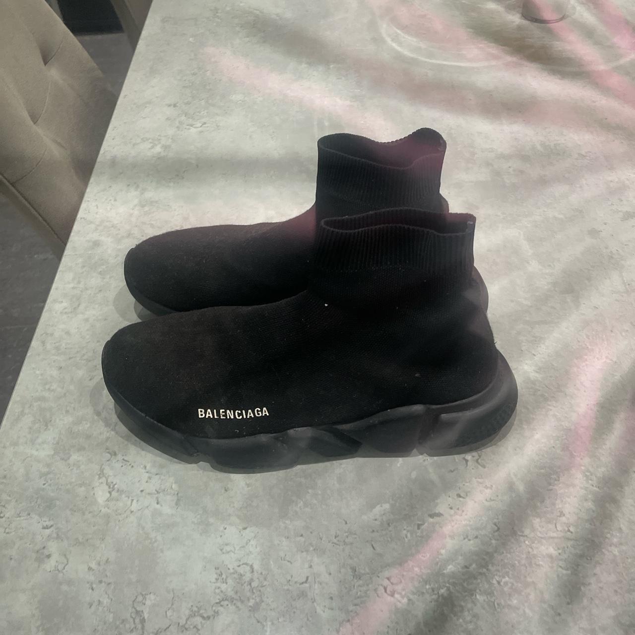 black Balenciaga shoes selling due to not liking... - Depop