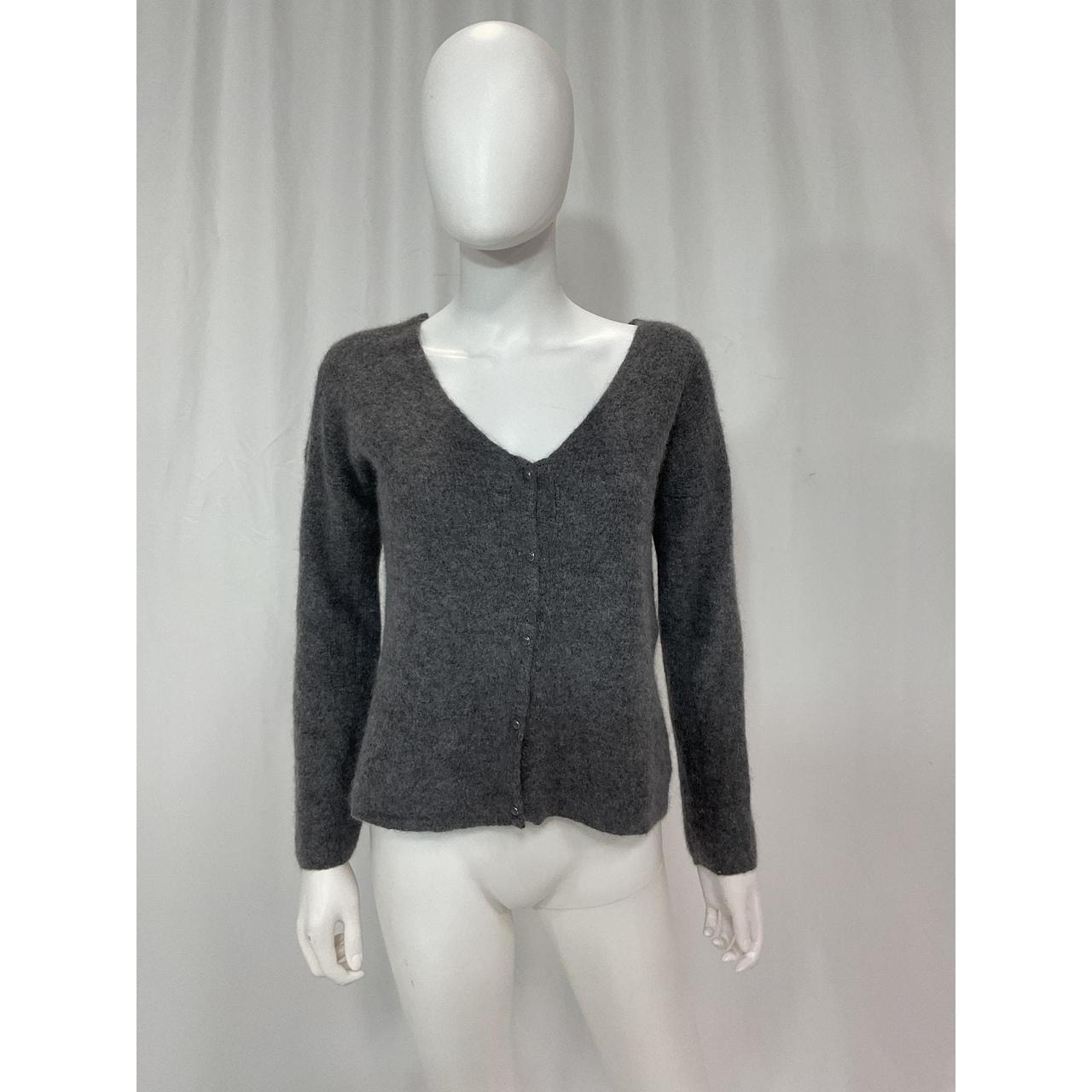 Sézane 'Barry' Grey Cardigan Size M: v-neckline,... | Depop