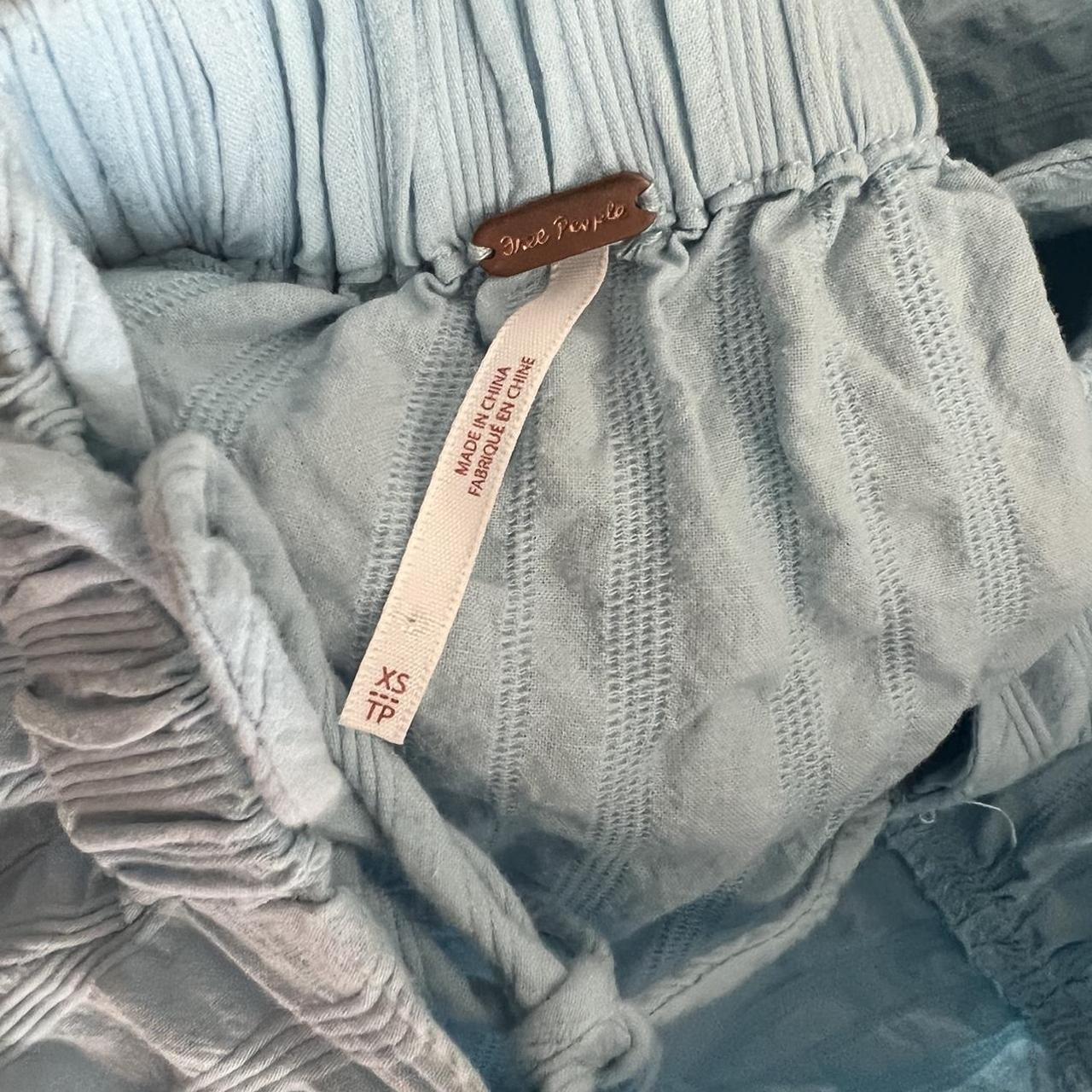 Light baby blue puff sleeve free people dress. One... - Depop