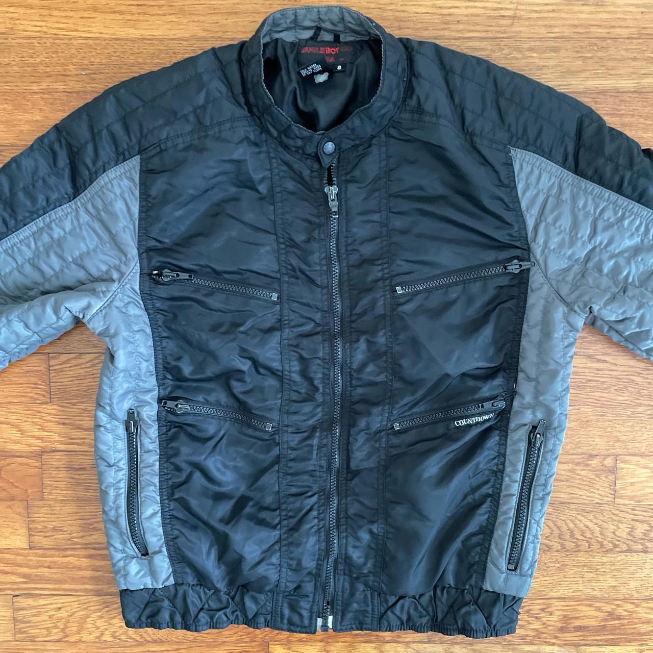 Vintage Bugle Boy parachute nylon moto jacket - Depop