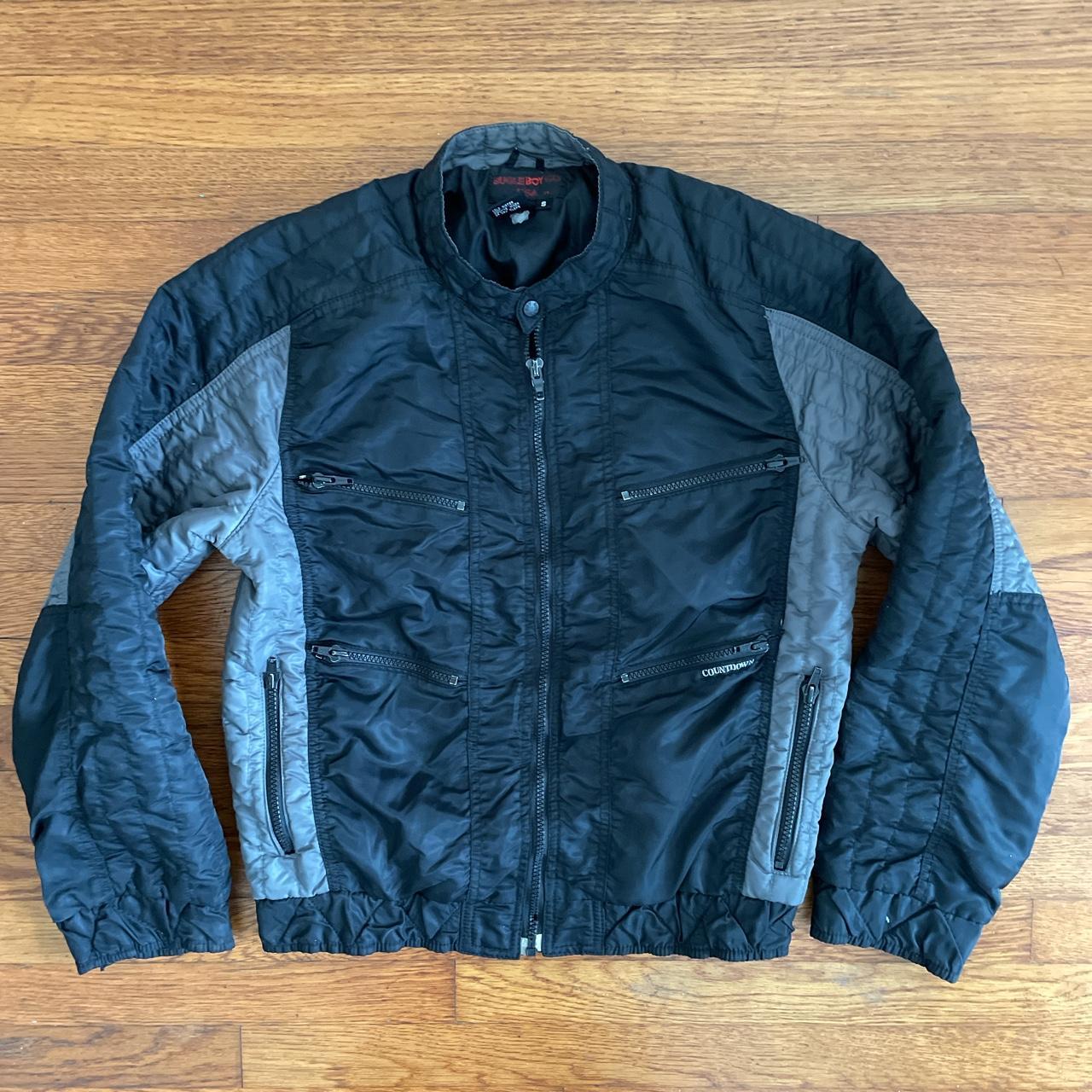 Vintage Bugle Boy parachute nylon moto jacket - Depop