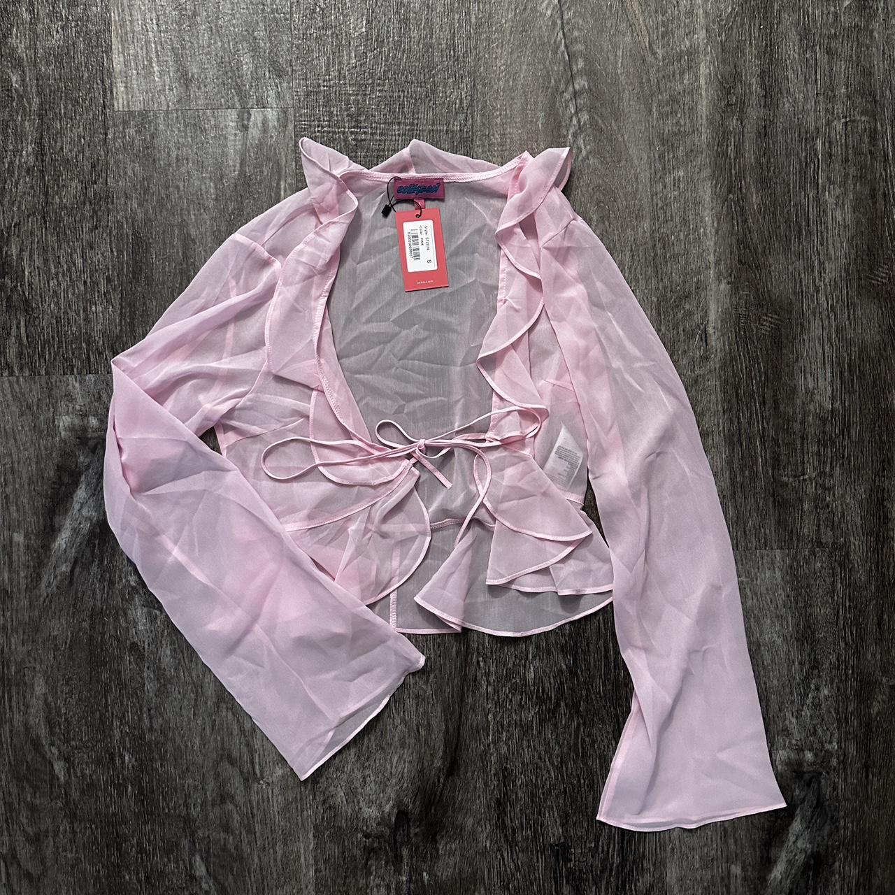 Edikted || pink shrug Nwt, Small - Depop