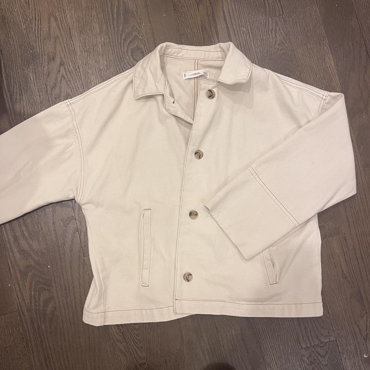 Mango Cream Utility Jacket/Overcoat The PERFECT... - Depop