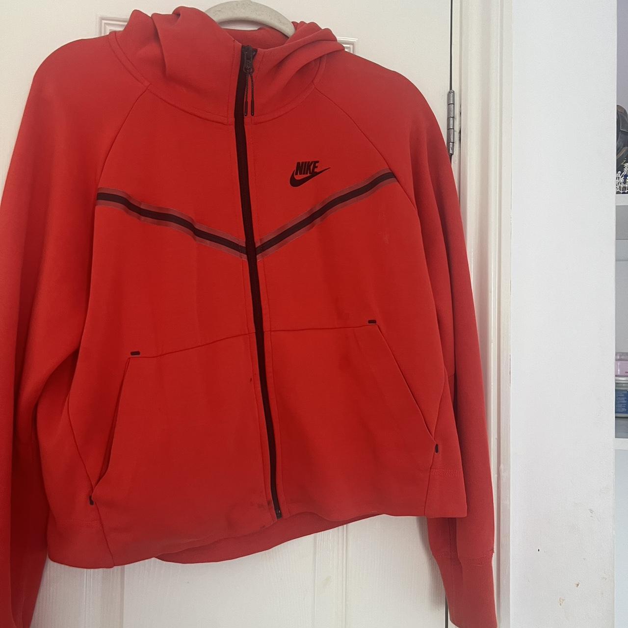 red nike tech fleece women - Depop