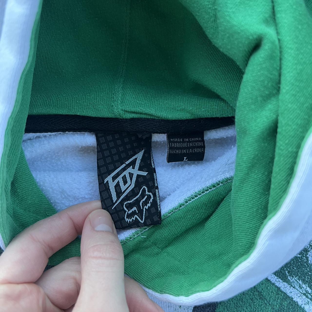 vintage fox racing hoodie! size large, (23.5’ by... - Depop