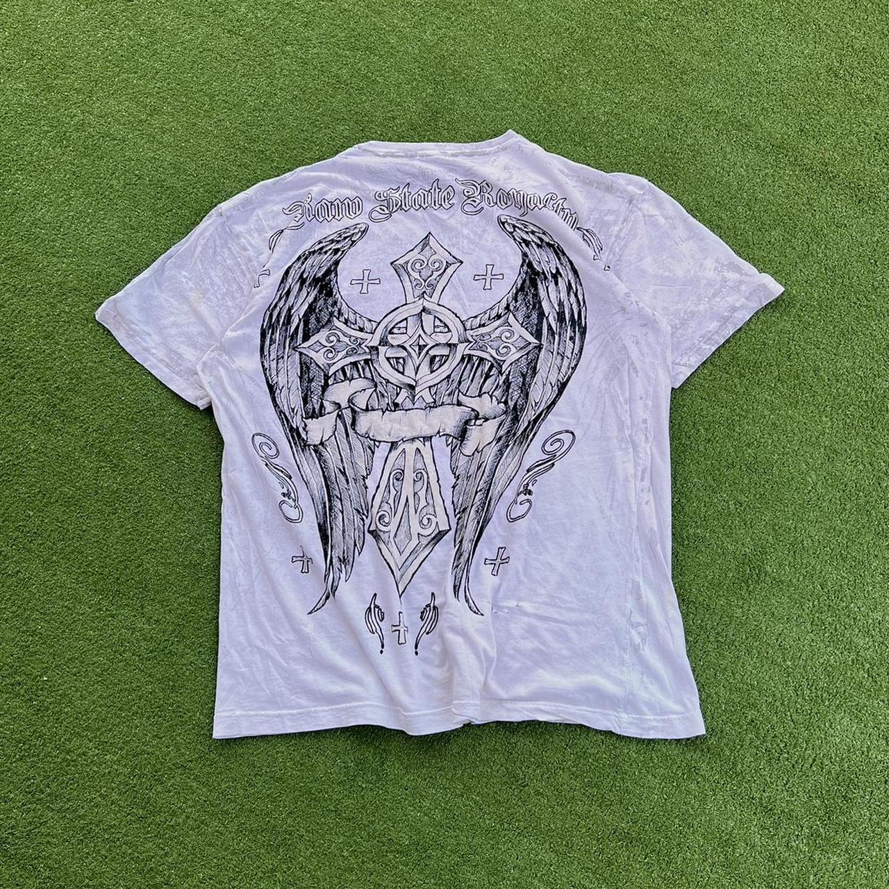 vintage raw state premium tee! size xl - y2k double... - Depop