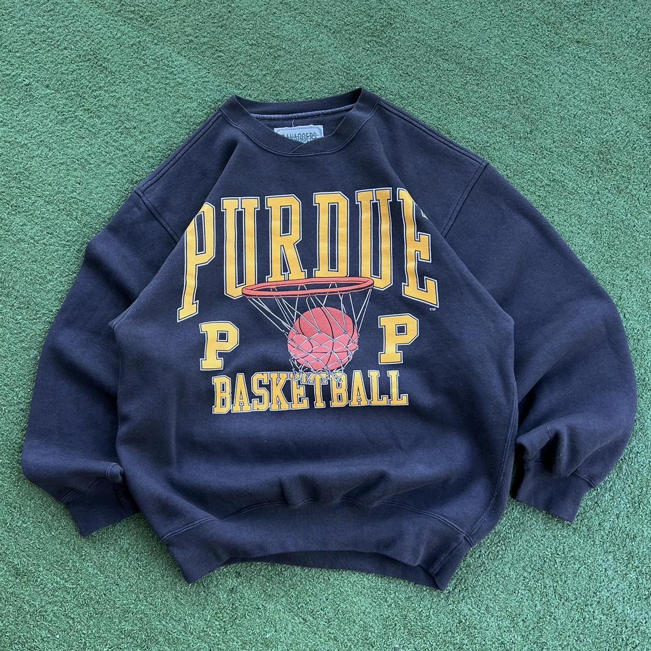 vintage purdue crewneck! size medium, (22’ by 27’)... - Depop