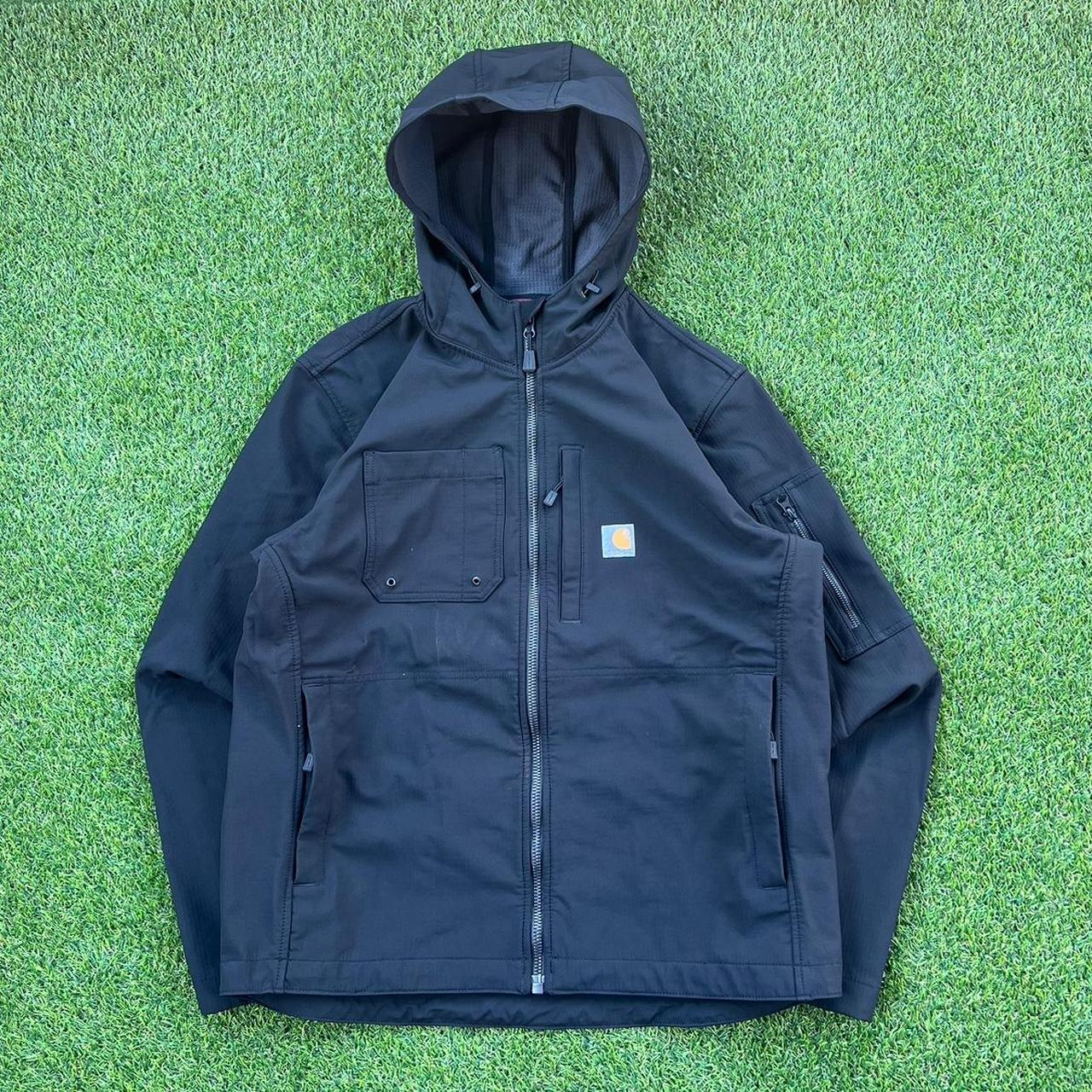 vintage carhartt rain jacket! size large, (23.5’ by... | Depop