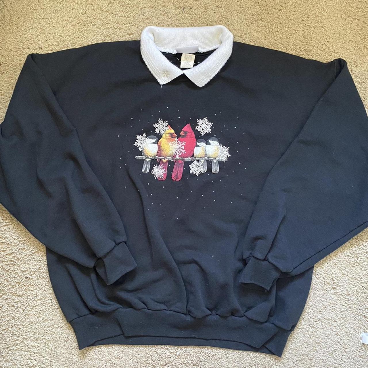 MORNING SUN BRAND CARDINAL SWEATER WITH BUILT IN... - Depop