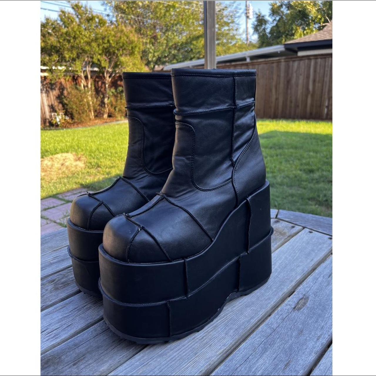 Demonia “Stack 201” Ankle Boots. Only worn a few... - Depop