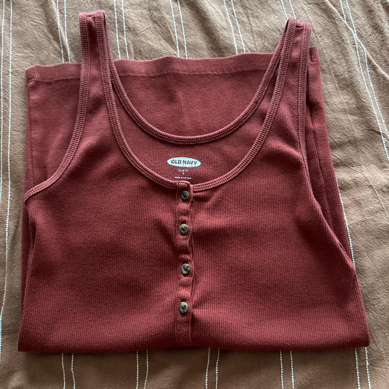 Small Old Navy Tierra Red/Rust Tank Top. Full... - Depop