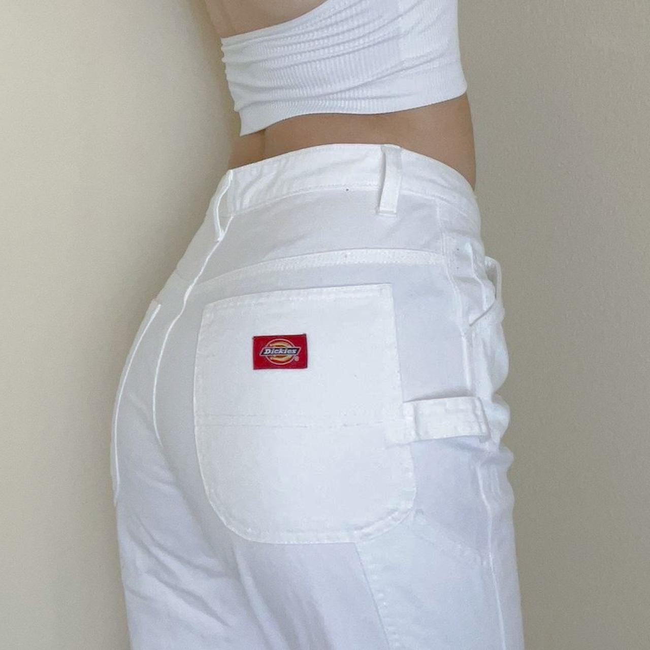 Dickies Women's White Trousers | Depop