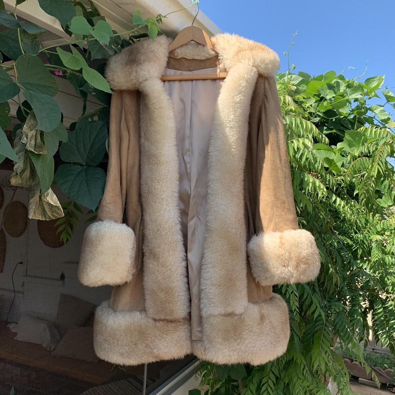 gorgeous vintage 70s penny lane coat with caramel... | Depop