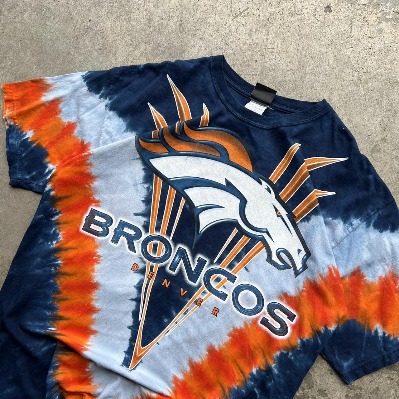 Vintage Denver Broncos Shirt XL 23” x 31” 2000s tie... - Depop