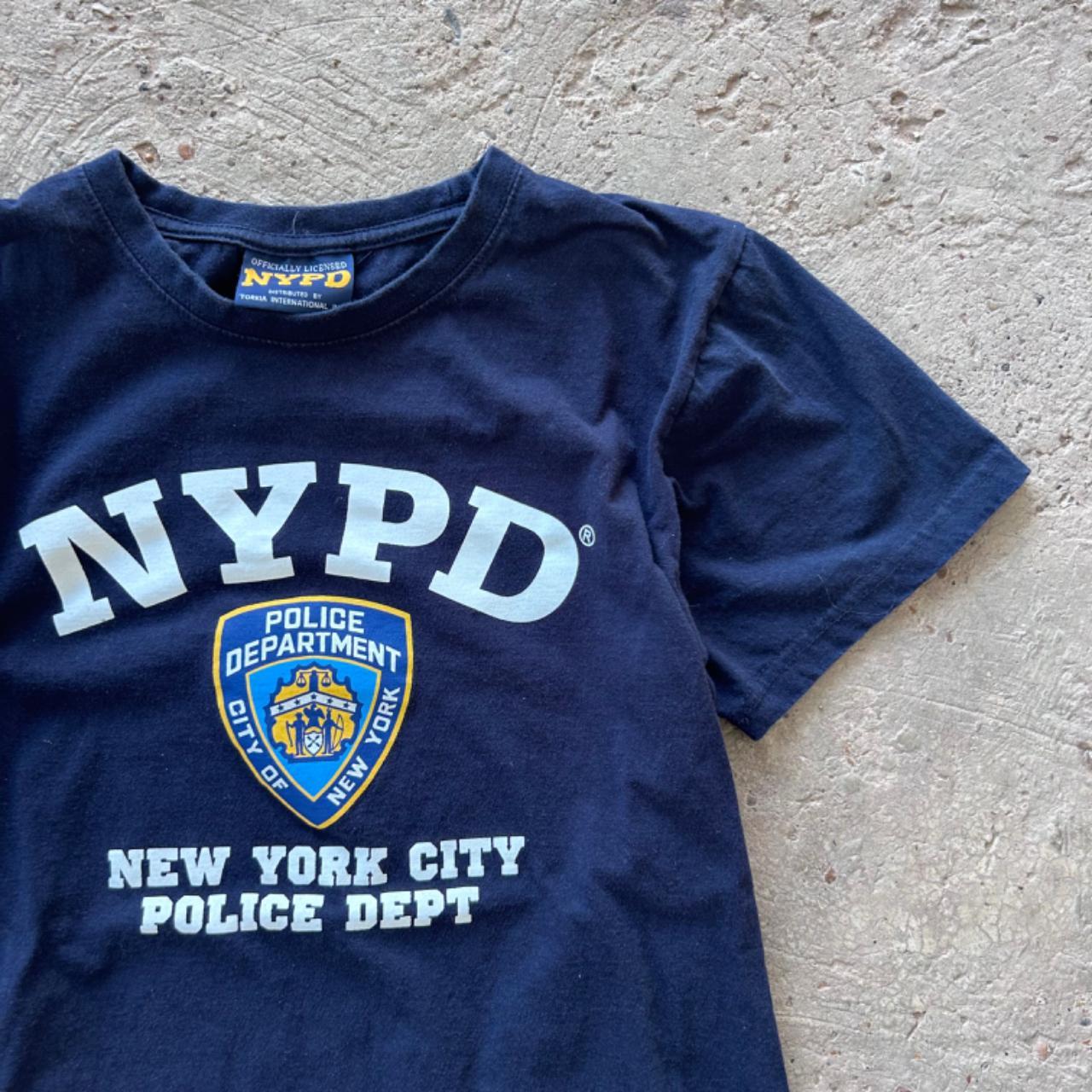 y2k NYPD tee - prewashed - same day shipping -... - Depop