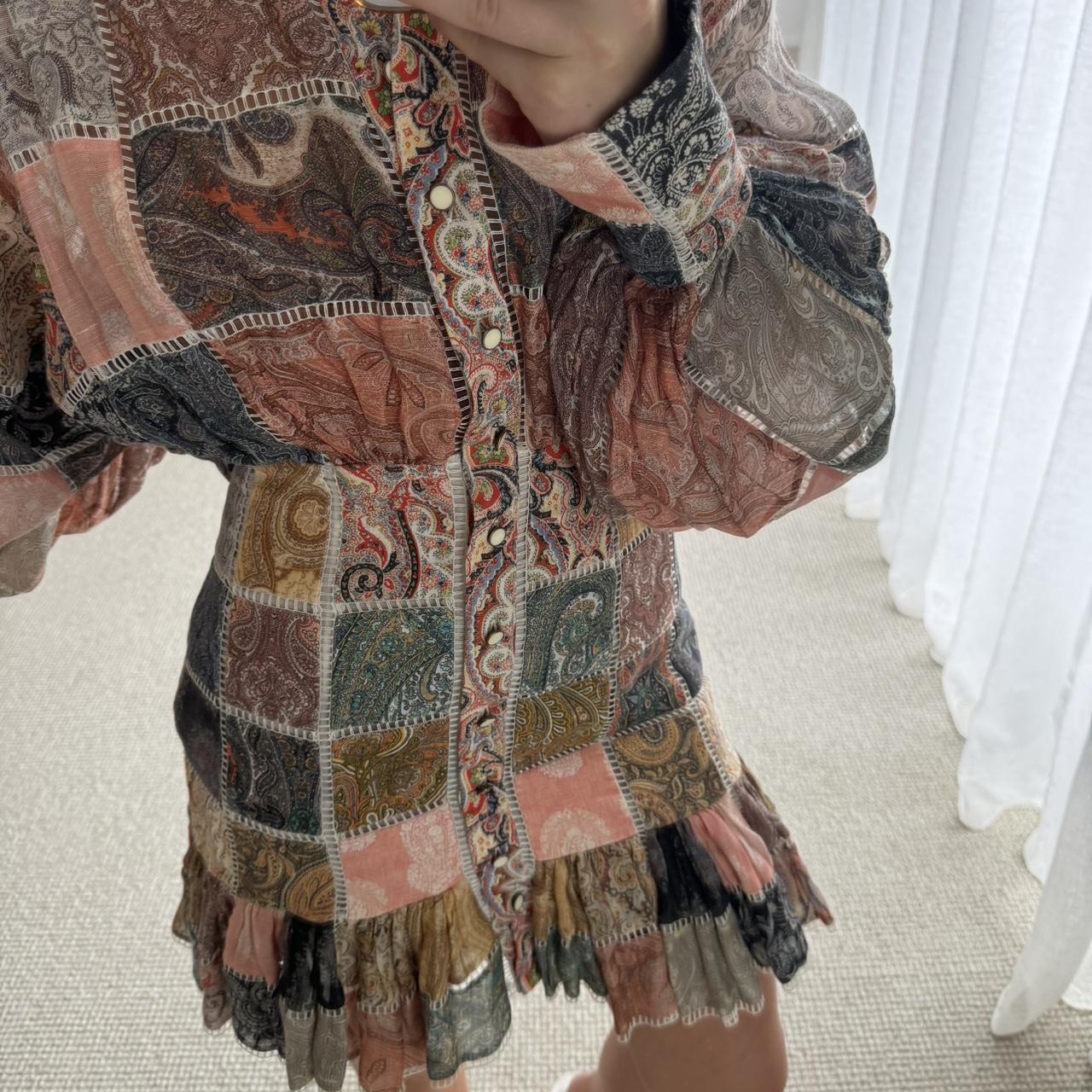 Zimmermann ninty six patch mini dress Size 1 In... | Depop