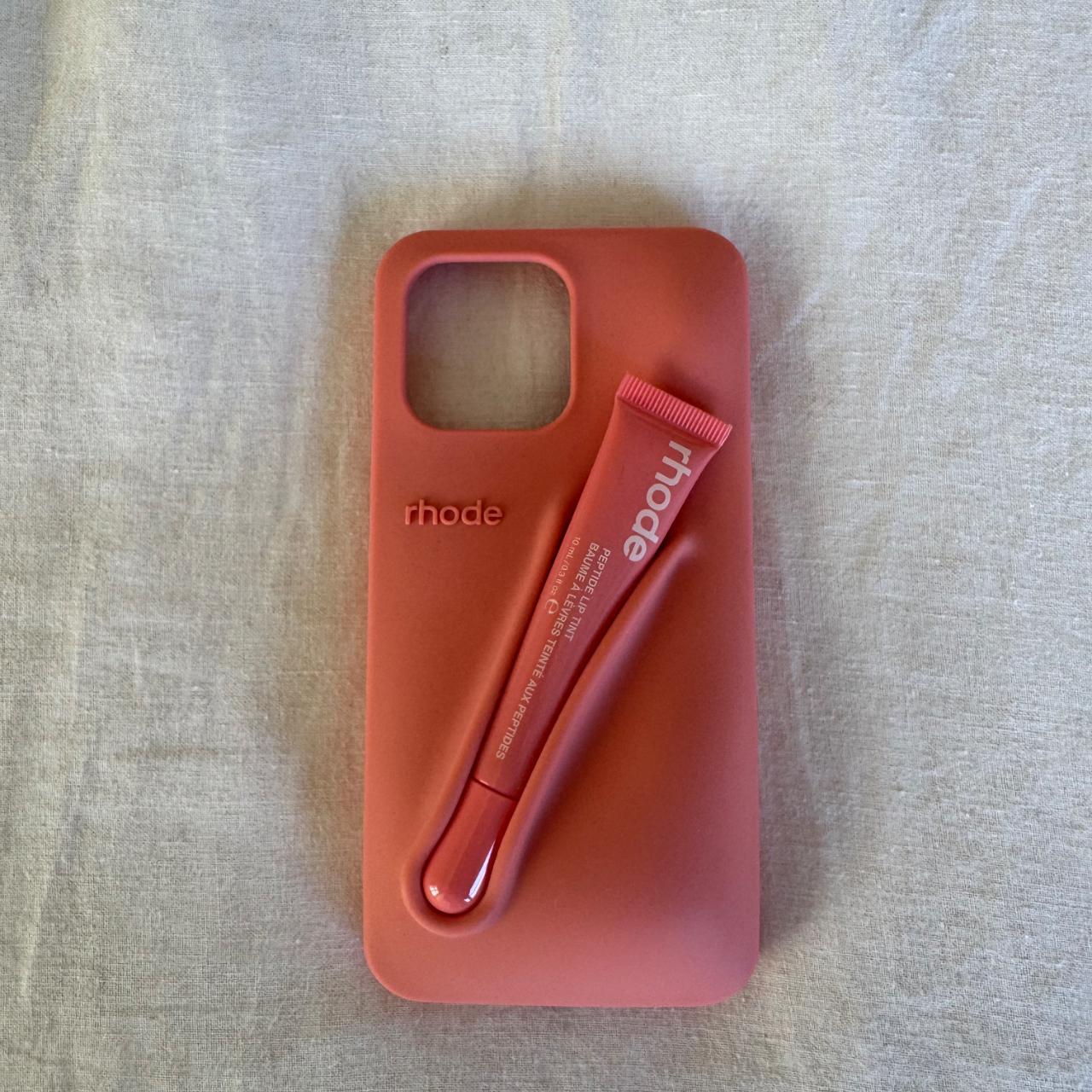 Rhode Peach Phone Case & Peach Pit Peptide Lip Tint... | Depop