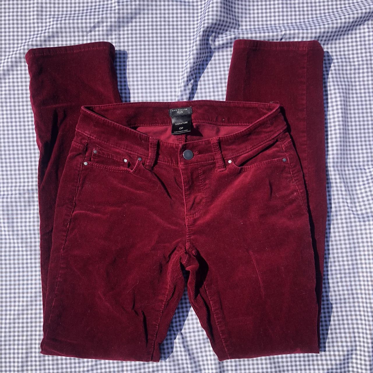 red corduroy pants! - Depop