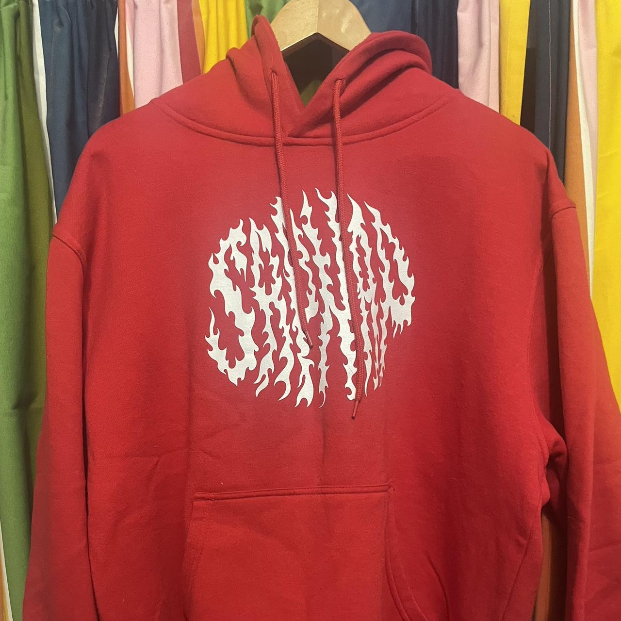 Sapnap official red logo merch hoodie comes with... - Depop
