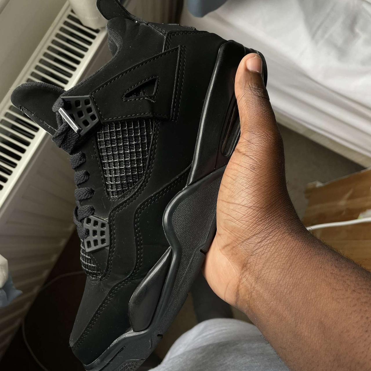 Black cats jordan 4 1 insole missing Do not buy... - Depop