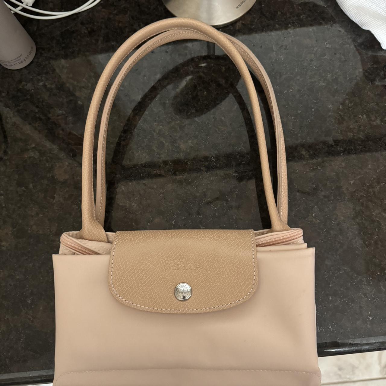LONG CHAMP TAN TOTE NORMAL WEAR TAN STRAPS SNAP... - Depop