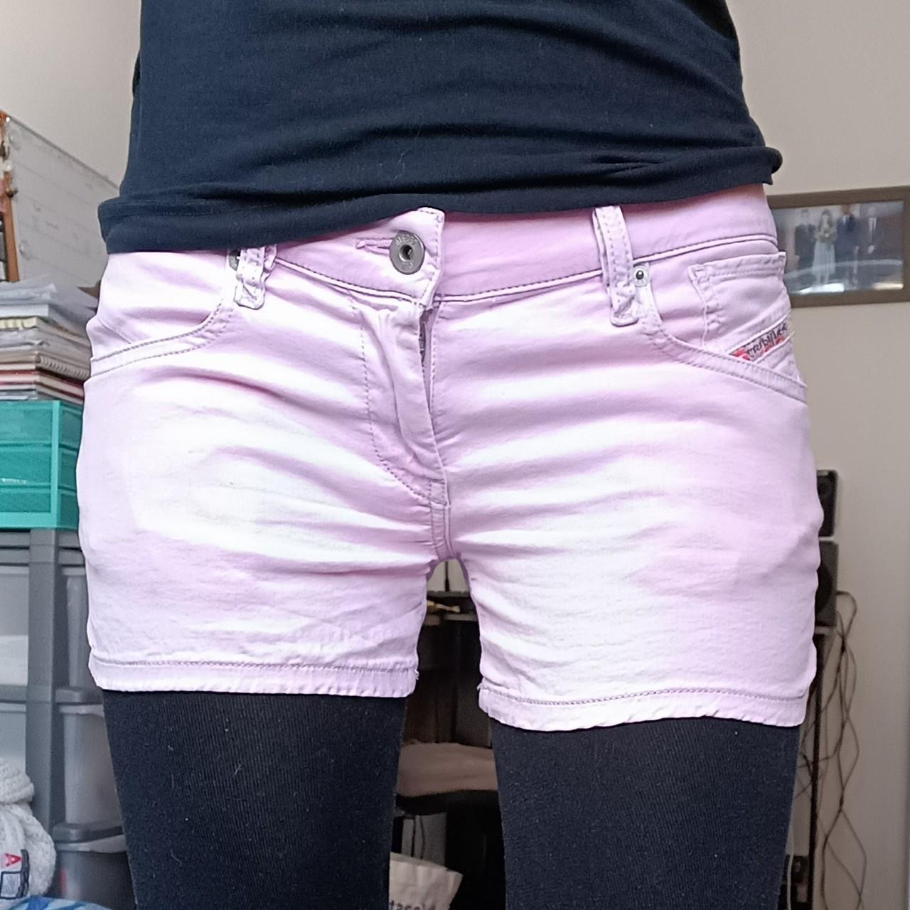 Diesel Women's Pink Shorts | Depop