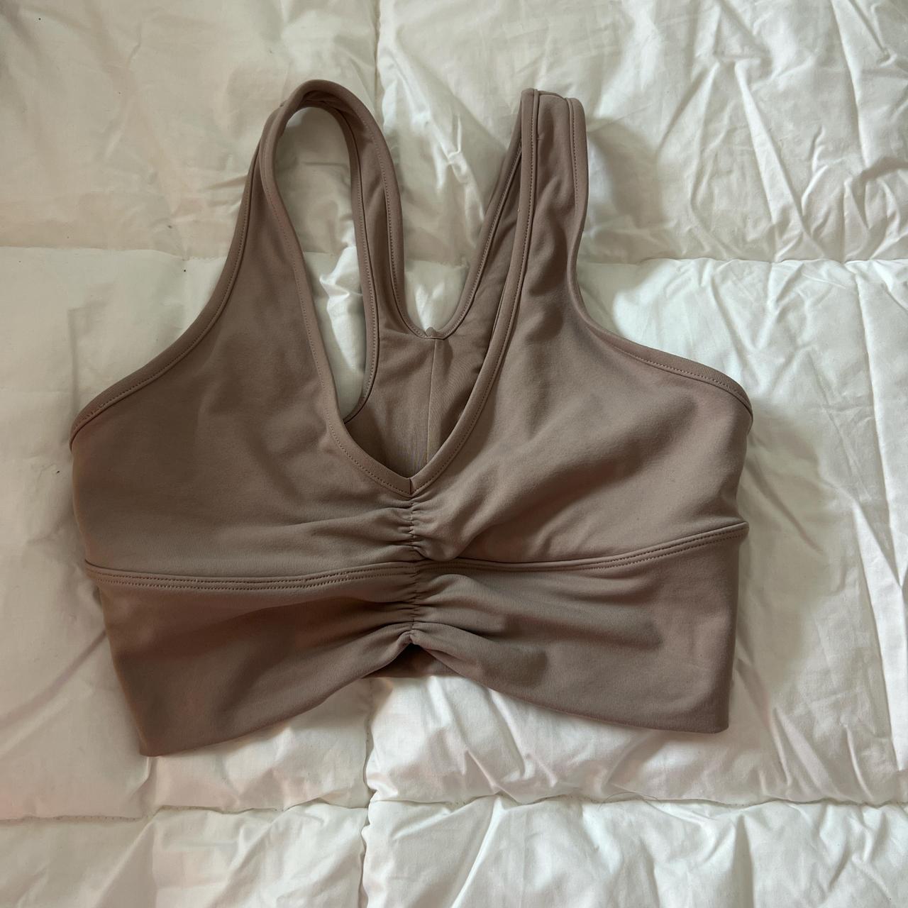 Alo beige colored sports bra No padding XS Very... - Depop