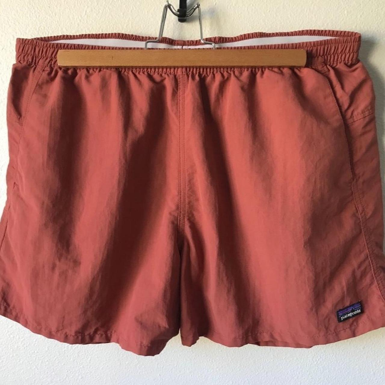 Patagonia baggies in Spanish red women’s XL 5 inch... | Depop