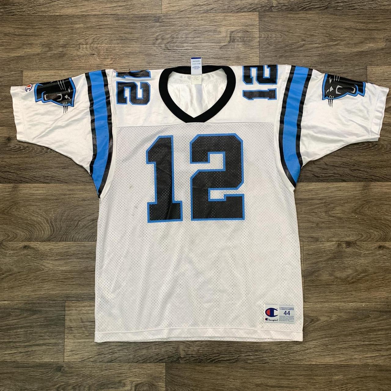 Carolina Panthers #12 Kerry Collins Champion... - Depop