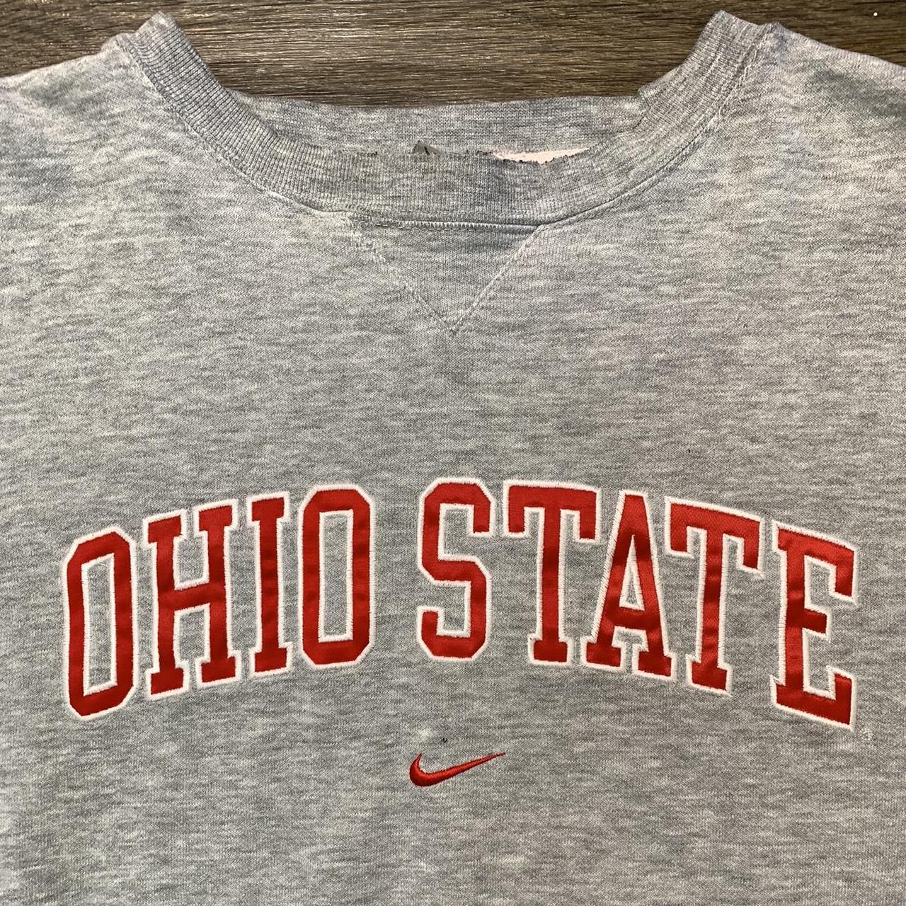 Ohio State University Buckeyes Nike grey tag Large... - Depop