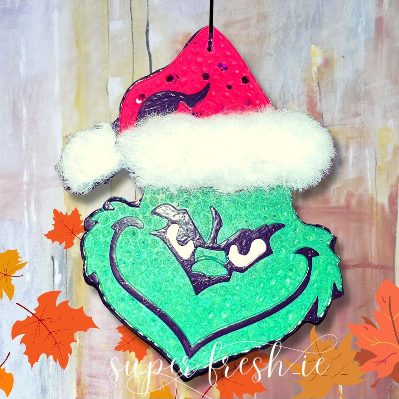 The Grinch Christmas Car Freshie Scent: Aloe and... - Depop