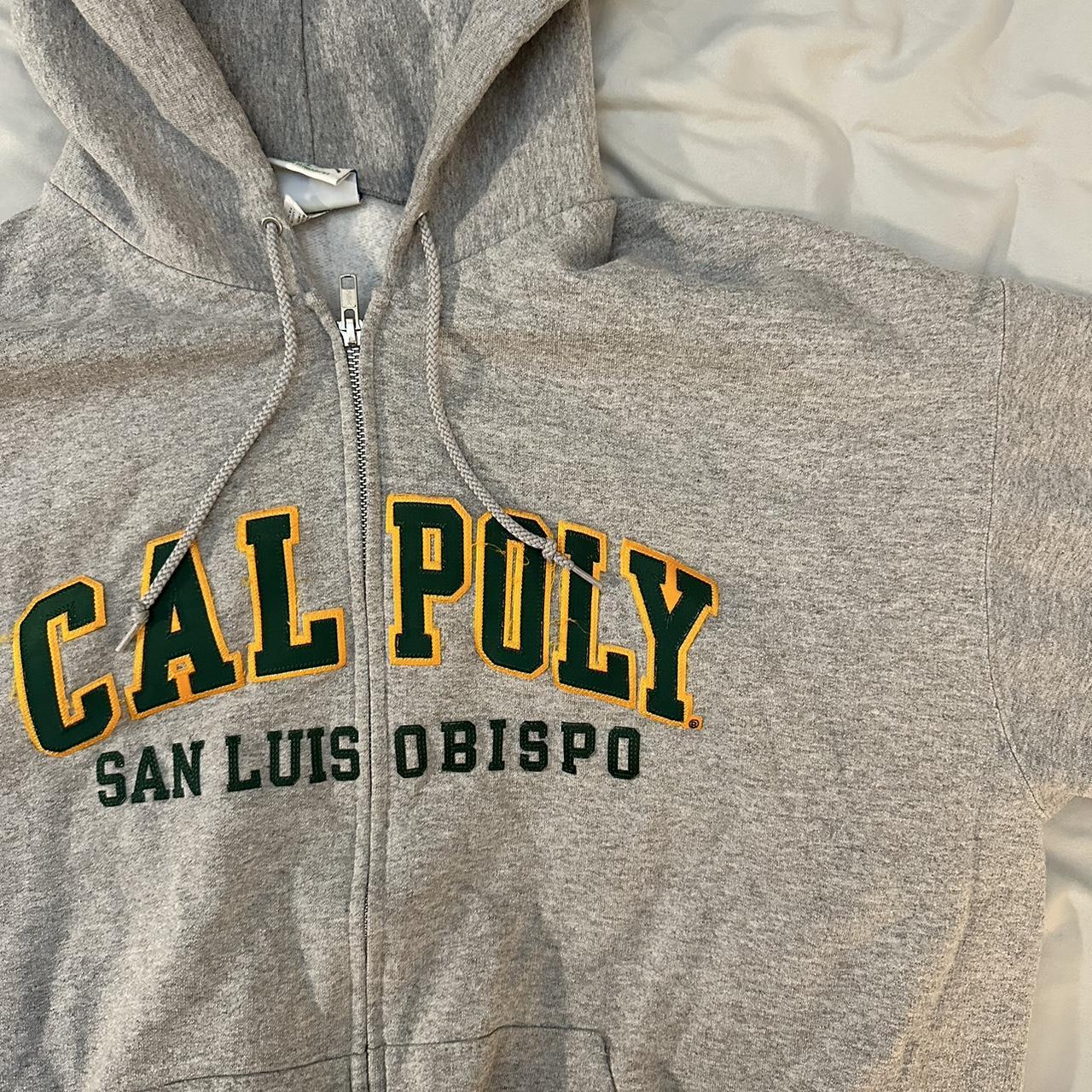 vintage cal poly san luis obispo jacket tagged size... - Depop
