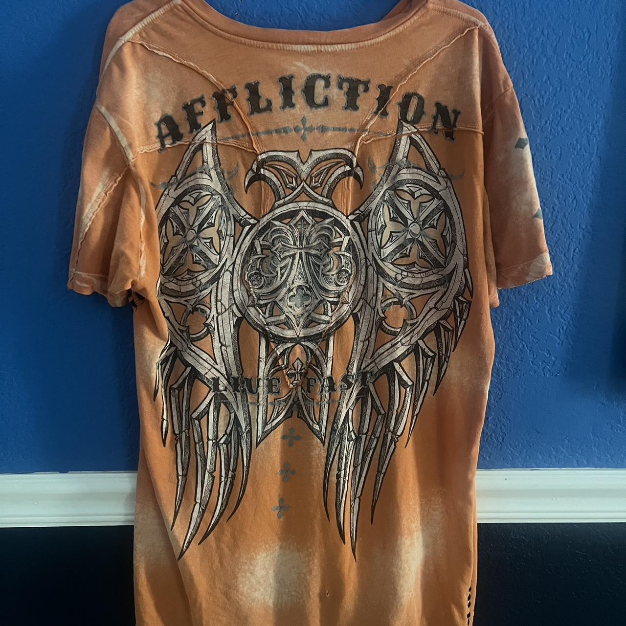 Rare affliction shirt no flaws #affliction #grunge... - Depop