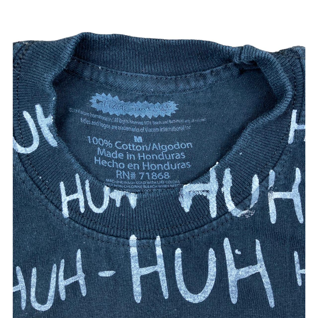 Beavis and butt head black huh-huh t-shirt In good... - Depop