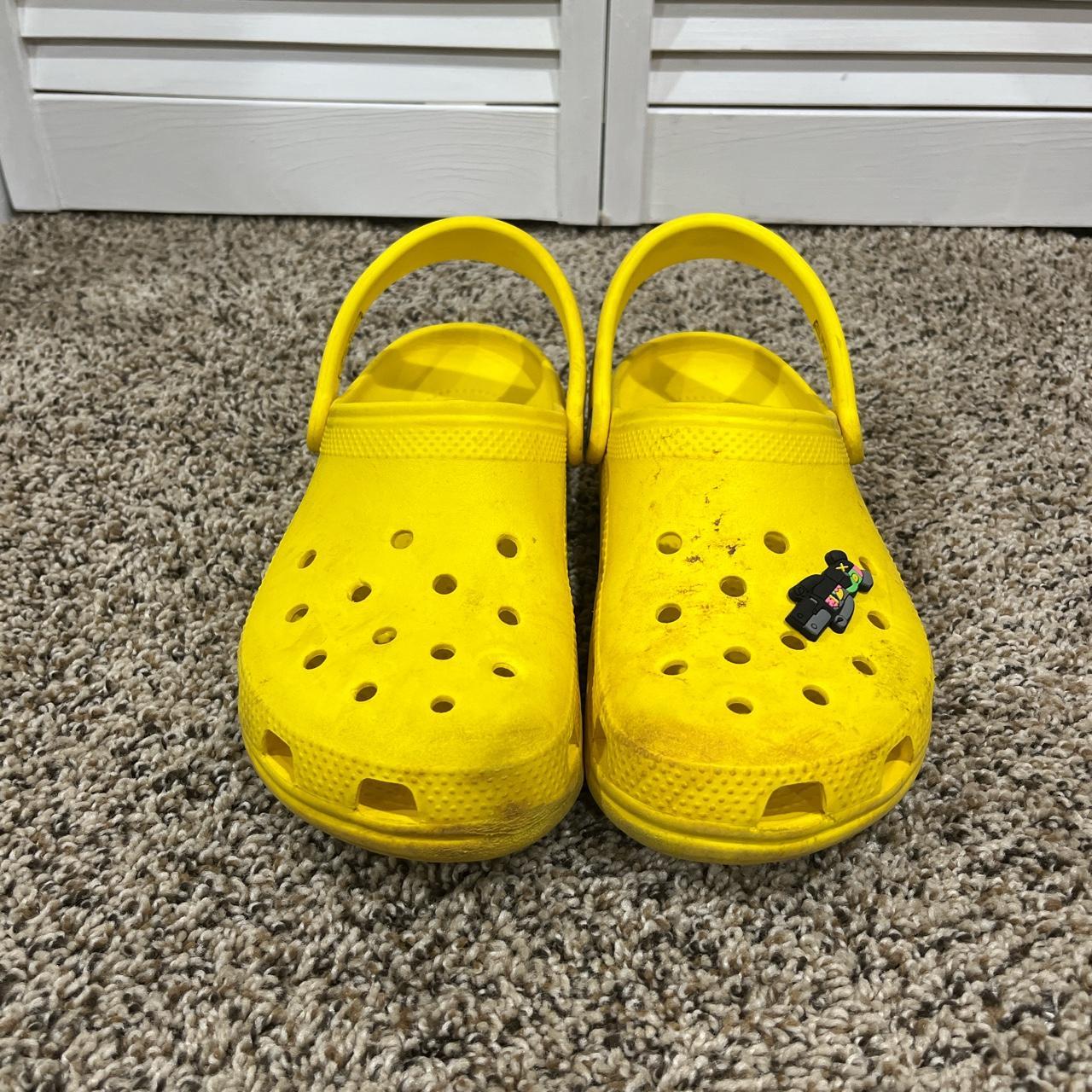 Yellow Crocs With One Charm Good Condition Just Need... - Depop