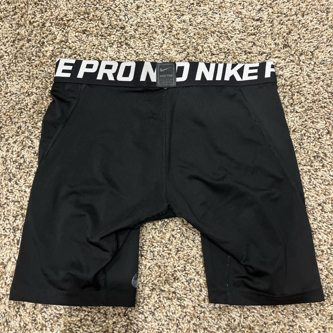 Boys Black and White Nike Pro Compression... - Depop